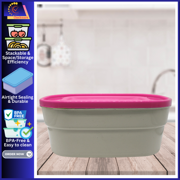 Checkmark | Rectangle Refrigerator Tupperware Kitchen Container | Food ...