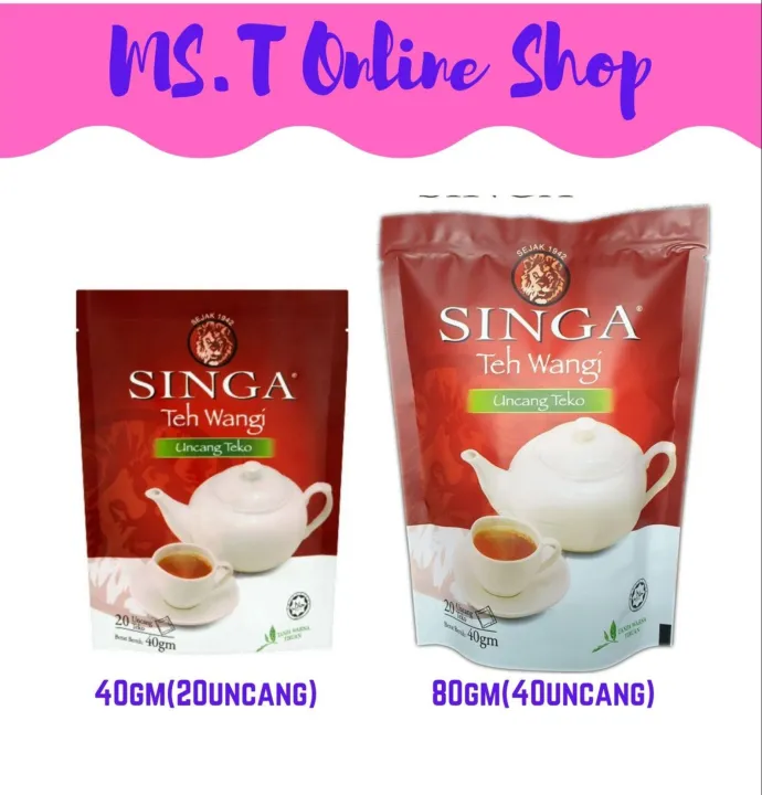 [MT] Cap Singa Teh Wangi (Uncang Teko) 40/80gm | Lazada