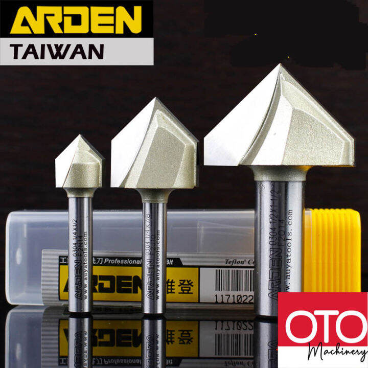 ARDEN V TYPE SLOTTING CUTTER 90 DEGREE 0304 SERIES (V BIT / V SHAPE ...