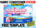 STICKER LABEL FOR FABRIC CONDITIONER | FABCON STICKER | FREE TEMPLATE ...