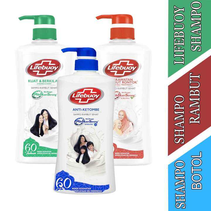 Shampo - Lifebuoy - Shampo Lifebuoy - Milk Nutrisi Strong - Active zinc ...