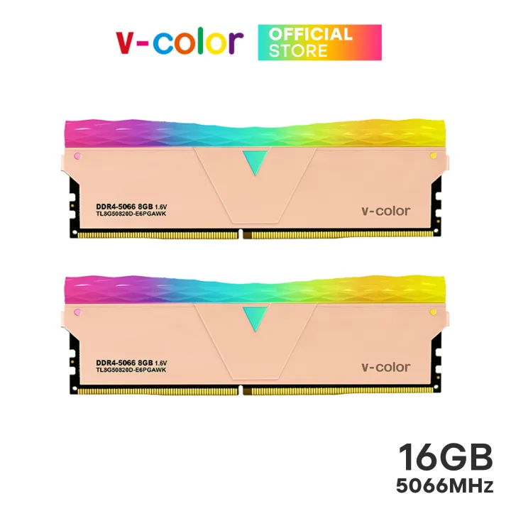 v-color Prism Pro RGB 16GB (8GBx2) DDR4 Bus 5066MHz | Lazada.co.th