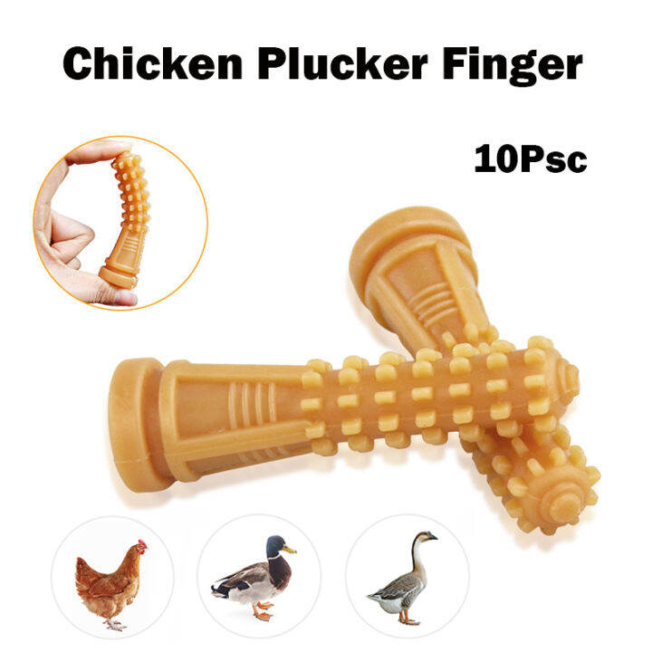 10Psc Chicken Dehairing Stick Rubber Finger Replacement Plucker for ...