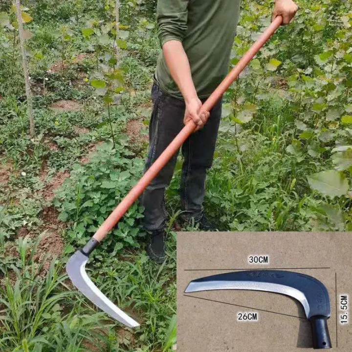 Sickle เครื่องตัดหญ้ากลางแจ้งการเกษตร Weeding เครื่องมือซ้ายมือขนาดใหญ่ ...