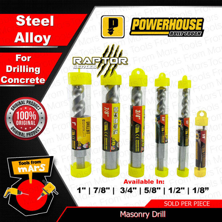 POWERHOUSE Masonry Drill Bit 1/8" Inch To 1" Inch [SOLD PER PIECE ...
