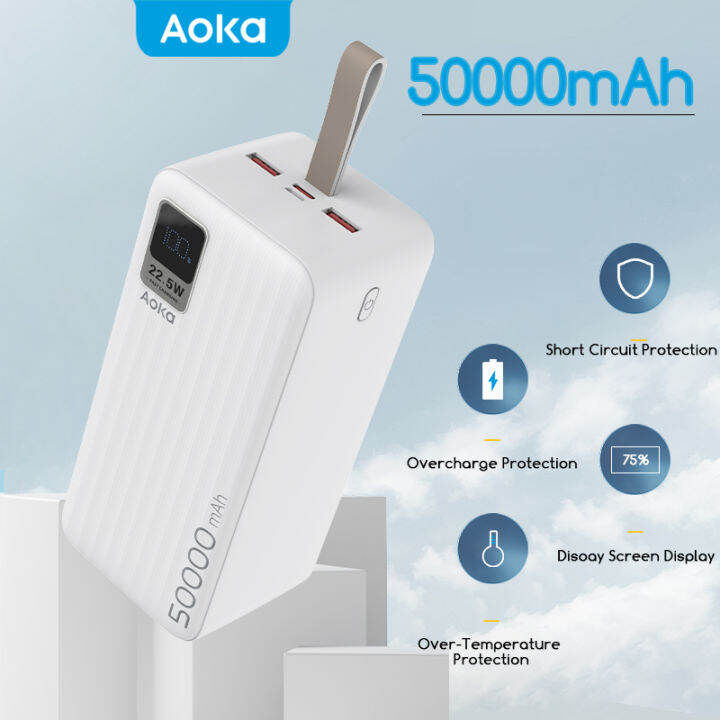 Aoka 10000mAh Powerbank power bank Large Capacity 2.1A Fast Charging ...