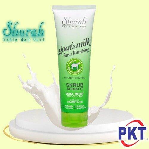 SHURAH APRIKOT SKRUB 100G- SUSU KAMBING / FACE SCRUB / SHURAH GOAT MILK ...