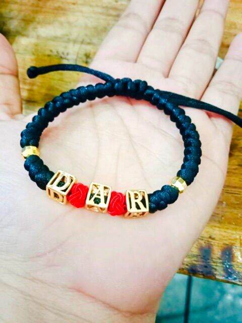 888shop | Gelang rajut nama huruf inisial abjad replika emas | Lazada ...