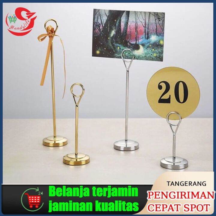 15/25CM Menu Card Holder/Tiang Nomor Meja/Penjepit Kartu Cantik Unik ...
