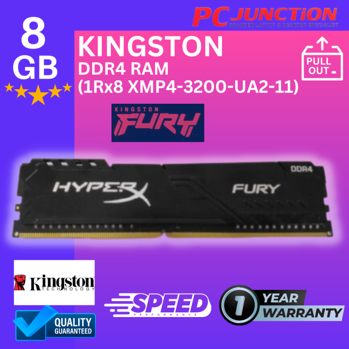 KINGSTON FURY 8GB 3200MHz 1Rx8 XMP4-3200-UA2-11 | Lazada