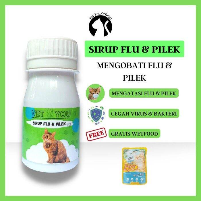 Sirup Flu dan Pilek Kucing - Obat Kucing Ingusan Pilek Bersin Bersin ...