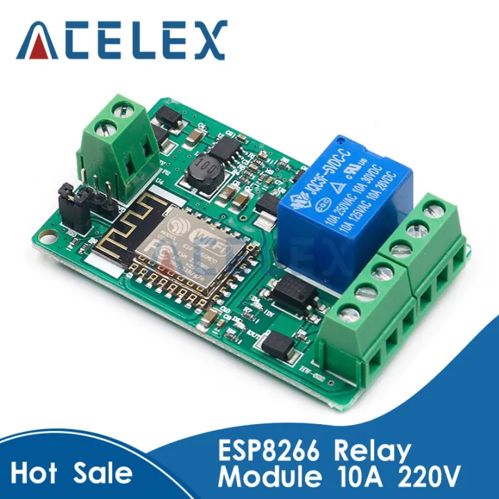 ESP8266 Relay Module 10A 220V Network Relay Wifi Module Input Dc 7V to ... ESP8266 Relay Module 10A 220V Network Relay Wifi Module Input Dc 7V to ...