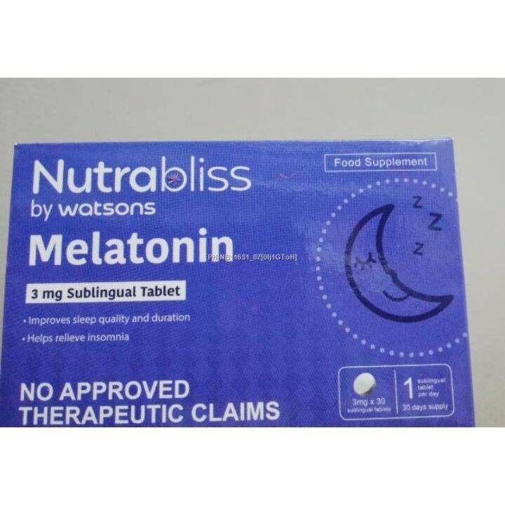 Nutrabliss Melatonin 3mg sublingual tablet 30's | Lazada PH