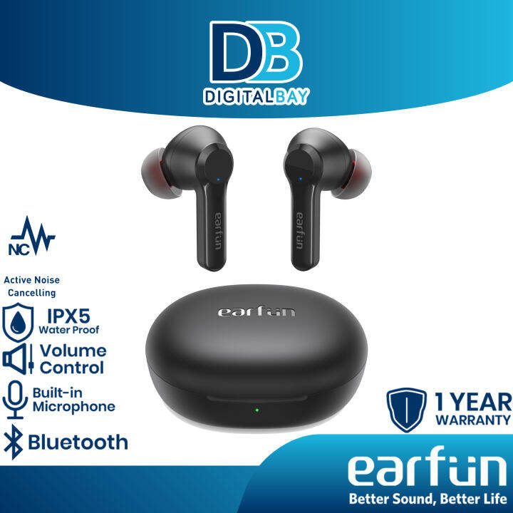 EarFun Air Pro 2 Hybrid Active Noise Cancelling Bluetooth 5.2 True ...
