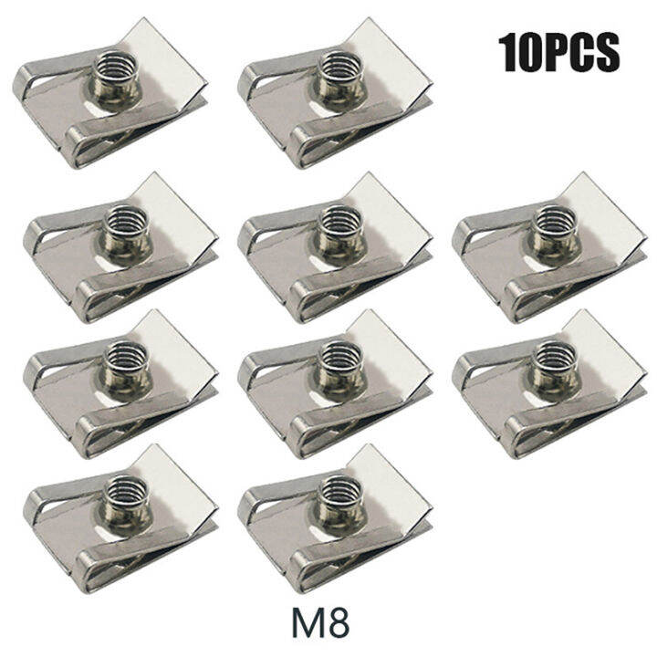 [four seasonspet] 10pcs Stainless Steel U Type Clips with Thread M6 M5 ...