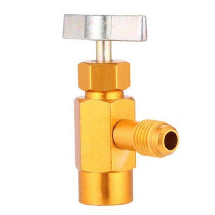 R134A Can Tap V-alve Refrigerant Dispenser Tool with Tank Adapter for 1 ...