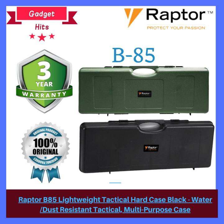 Raptor B85 Lightweight Tactical Hard Case Black - Water/Dust Resistant ...