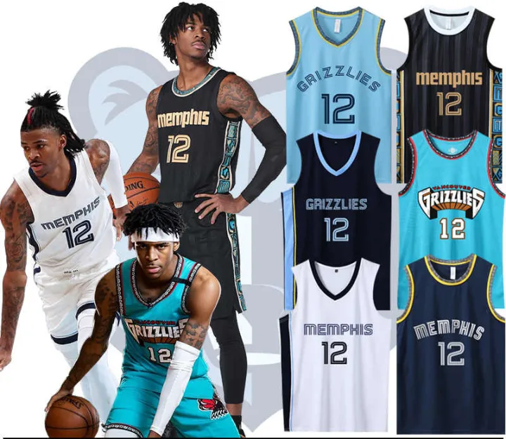 NBA Basketball Jersey Memphis Grizzlies #12 Morant Edition Swingman Men ...