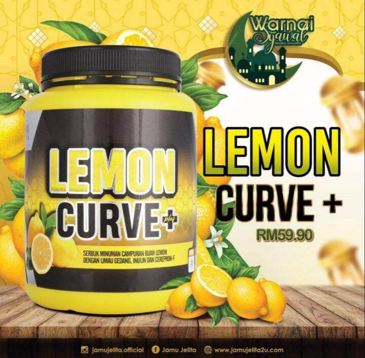 Jamu Jelita 🍋 Lemon Curve Plus20's/Lemon Curve 10's 🍋 💯%Original | Lazada