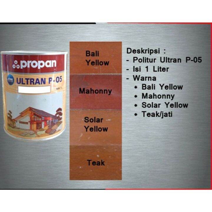 Cat Kayu Politur Plitur Ultran P - 05 Propan 1 Liter | Lazada Indonesia