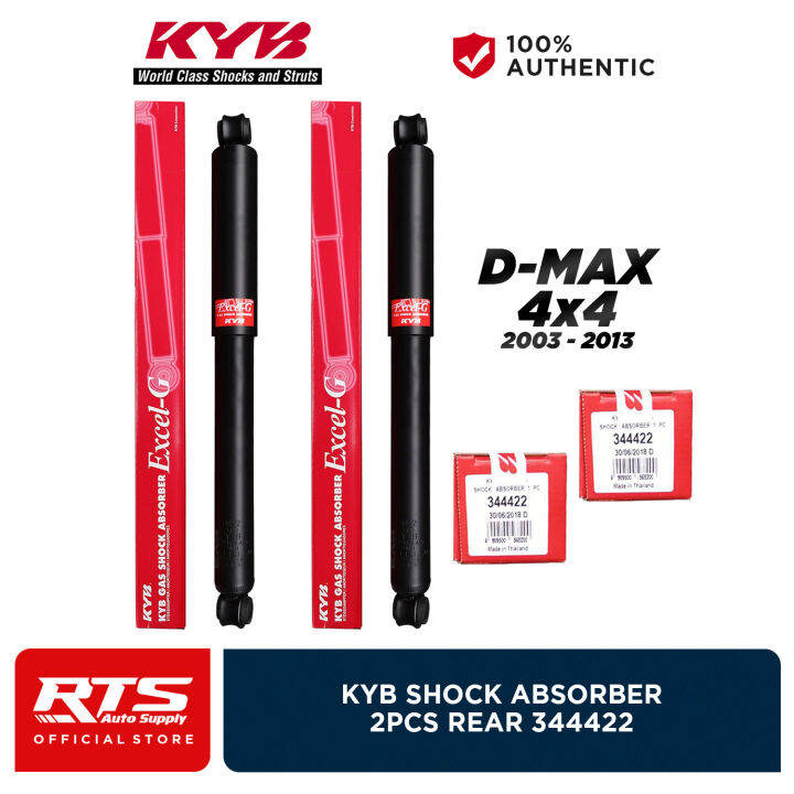 KYB Kayaba Rear Shock Absorber for Isuzu Dmax 4X4 2003-2013 Excel-G Gas Type 344422 2Pcs | Lazada PH