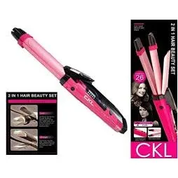 ยอดฮิต เครื่องม้วนผม+ที่หนีบผม 2in1 ขนาดแกน 26mm CKL-736 ขายดี เครื่อง ม้วน ผม ที่ ม้วน ผม ไฟฟ้า ...