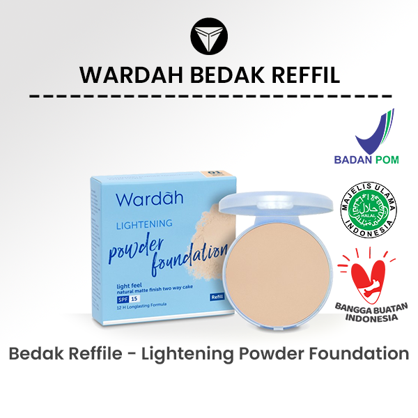 Wardah Lightening Powder Foundation | Bedak Reffil | Lazada Indonesia