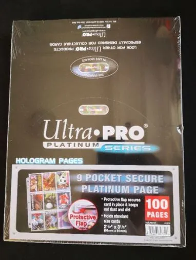 Ultra PRO 9 Pocket SECURE Pages Platinum Series for A4 (1pc with Security Flap) | Lazada PH