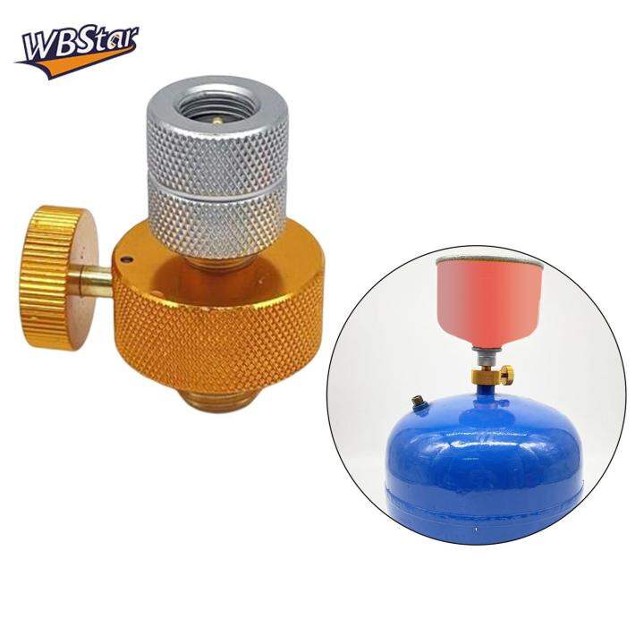 WBStar Outdoor Gas Tank Adapter แคมป์ปิ้ง Furnace Connector Fuel Tank ...