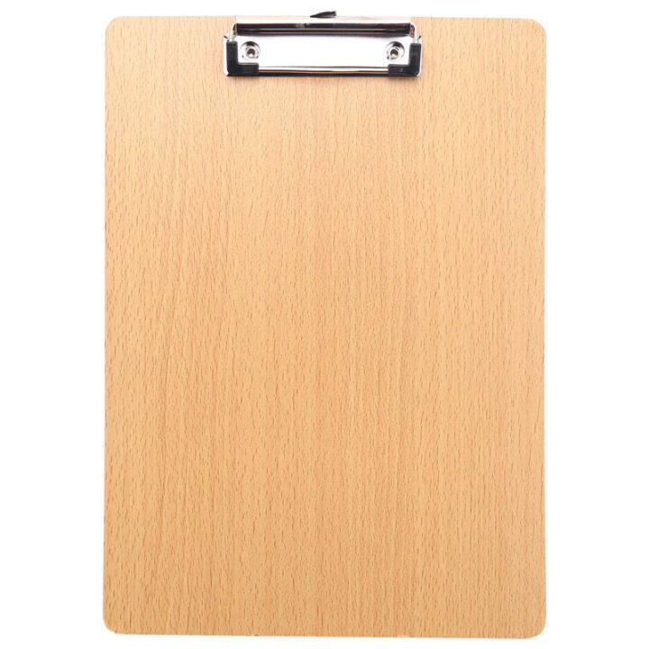 A4 Size Wooden Clipboard Clip Board Office School Stationery With ...