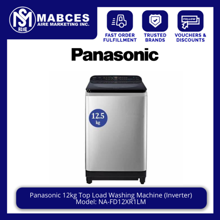 Panasonic 12.0kg Top Load Washing Machine (Inverter) NA-FD12XR1LM ...