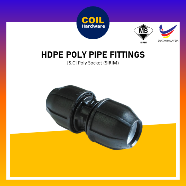COIL x HDPE POLY STRAIGHT COUPLING SOCKET 20MM - 32MM(SIRIM) | Lazada