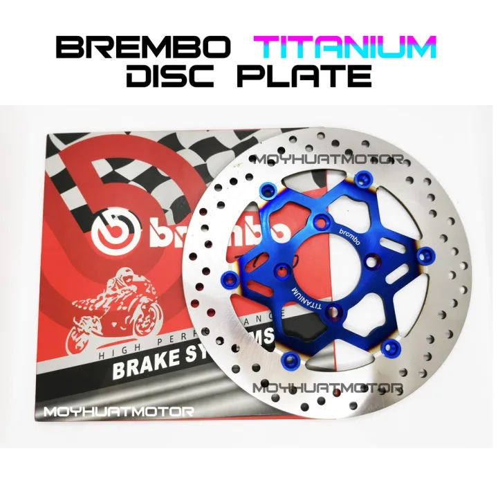 (2 COLOUR) BREMBO TITANIUM DISC PLATE / YAMAHA Y15 Y15ZR / TITANIUM ...
