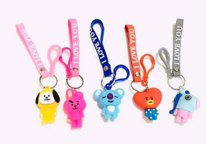 YMS KPOP Inspired Silicone Keychain Pendant 8pcs | Lazada PH
