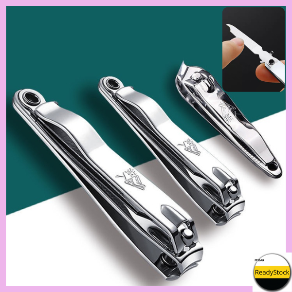 🇲🇾Ship24HrsPerak ️ Large Nail Clipper Scissor Stainless Steel Pedicure ...