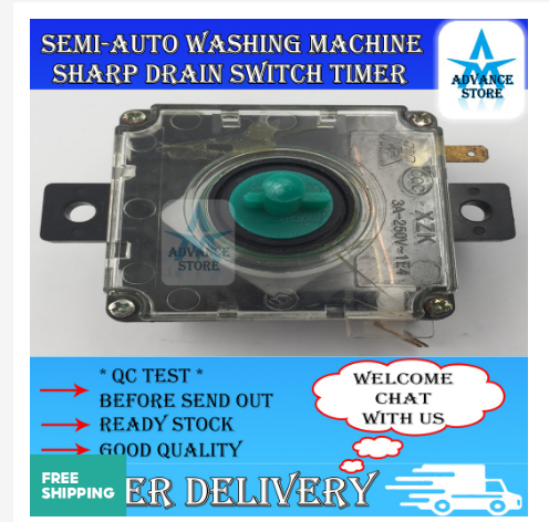 Semi automatic washing machine washing/drainage switch/controller ...