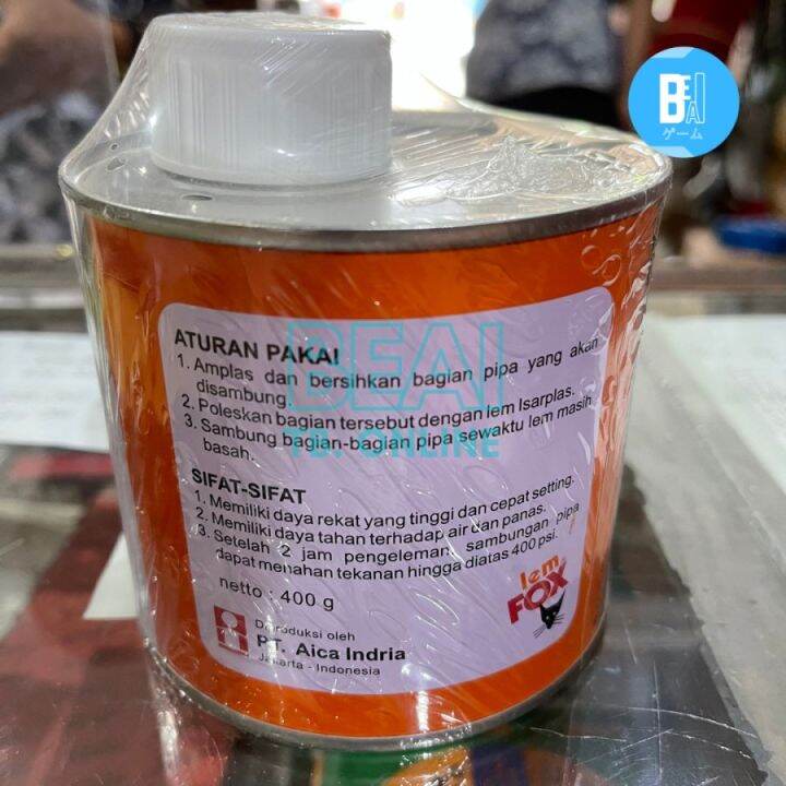 (BISA COD) Lem Isarplas Kaleng / Lem pipa PVC / Lem paralon kaleng ...