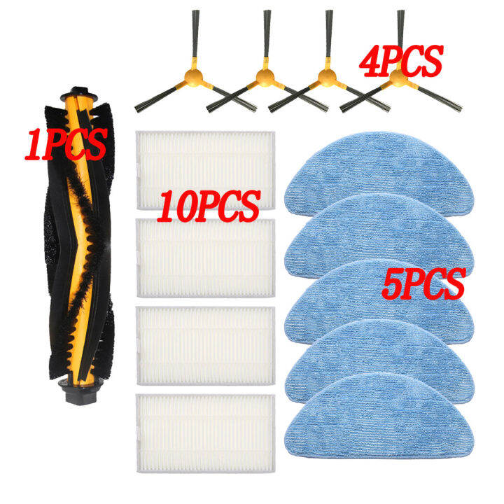 Roller Brush Side Brush Hepa Filter For Proscenic 800t Liectroux C30b