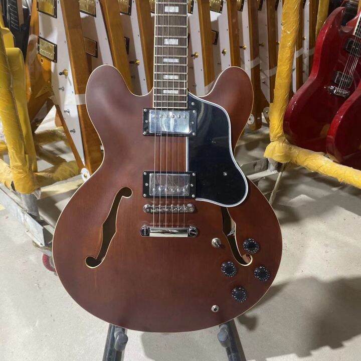 Gibson ES 335 Version Electric Guitar Hollow Body Brown Color Rosewood ...