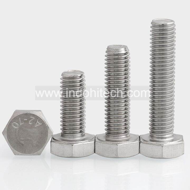 Baut Hex M16 x 50 mm SS304 Baut hexagon M16x50 SUS 304 | Lazada Indonesia
