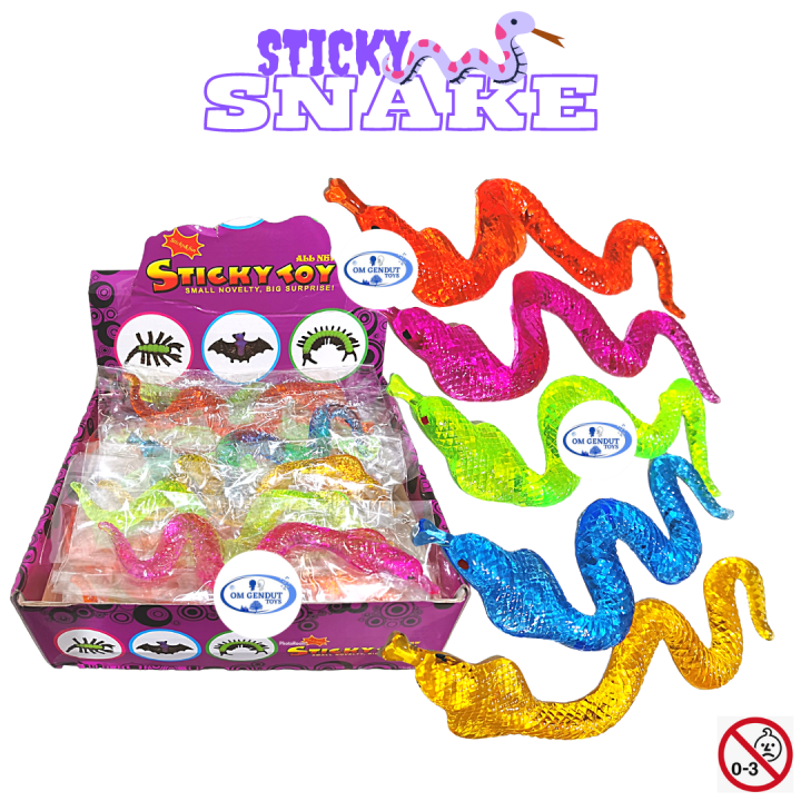 OG Mainan Sticky Snake Bening Super Strech Squishy | Lazada Indonesia