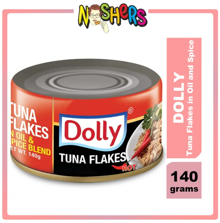 Noshers Dolly Tuna Flakes in Oil and Spice Blend 140g | Lazada PH