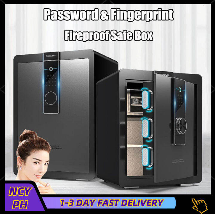 【On Stock】Digital Depository Fireproof Safe Box Jewelry Home Hotel Lock ...