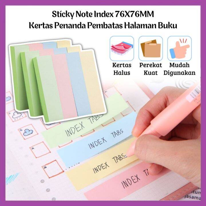 Sticky Note Index 76X76MM - FR GALLERY | Lazada Indonesia