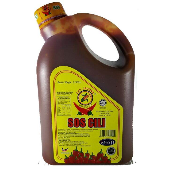 PALING SEDAP : SOS CILI CAP JAGUNG 2.1KG | Lazada