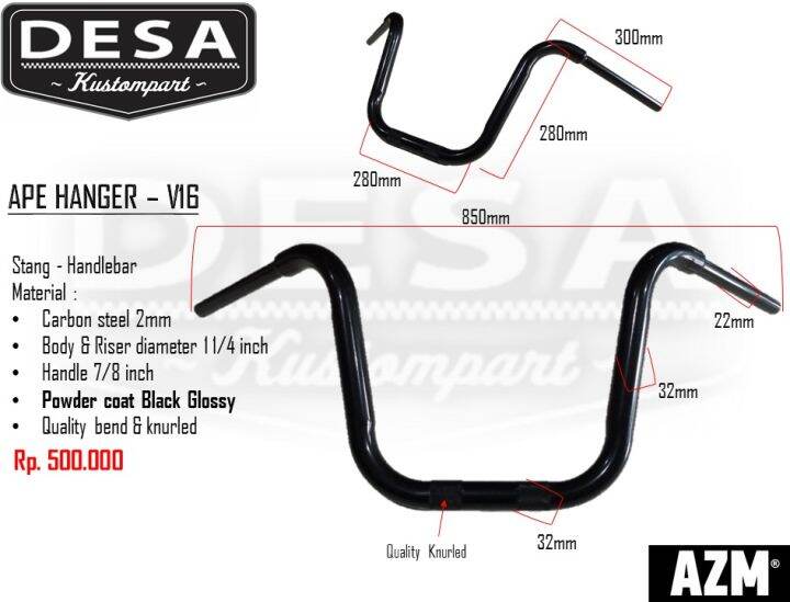 Stang Custom Stang Motor Stang Chopper Bobber Stang SM V16 Ape Hanger ...