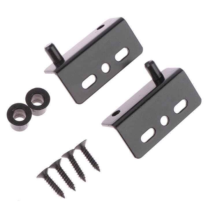 LEI 2 pieces of bushing black heavy-duty concealed shaft door hinge ...