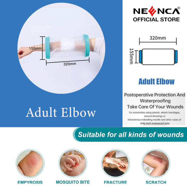 NEENCA Waterproof Cast Cover for Shower, PICC Line Covers for Upper Arm ...