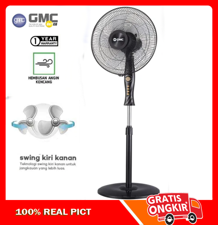 Kipas Angin Berdir / Stand Fan GMC 16 Inch / Kipas Angin Tumpu GMC BM ...