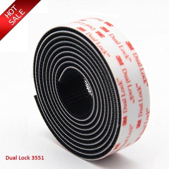Type 400 3M Dual Lock SJ3551 Width 25.4mm Black VHB Mushroom Adhesive Reclosable Fastener Tape ...